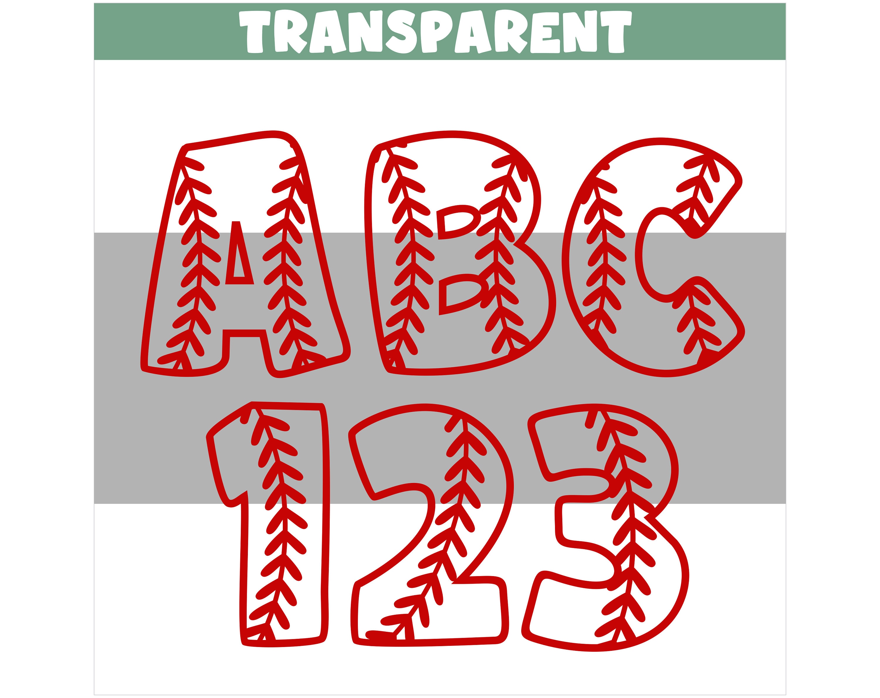 Baseball Font With Stitches TTF SVG PNG, Baseball Font Ttf, Baseball ...