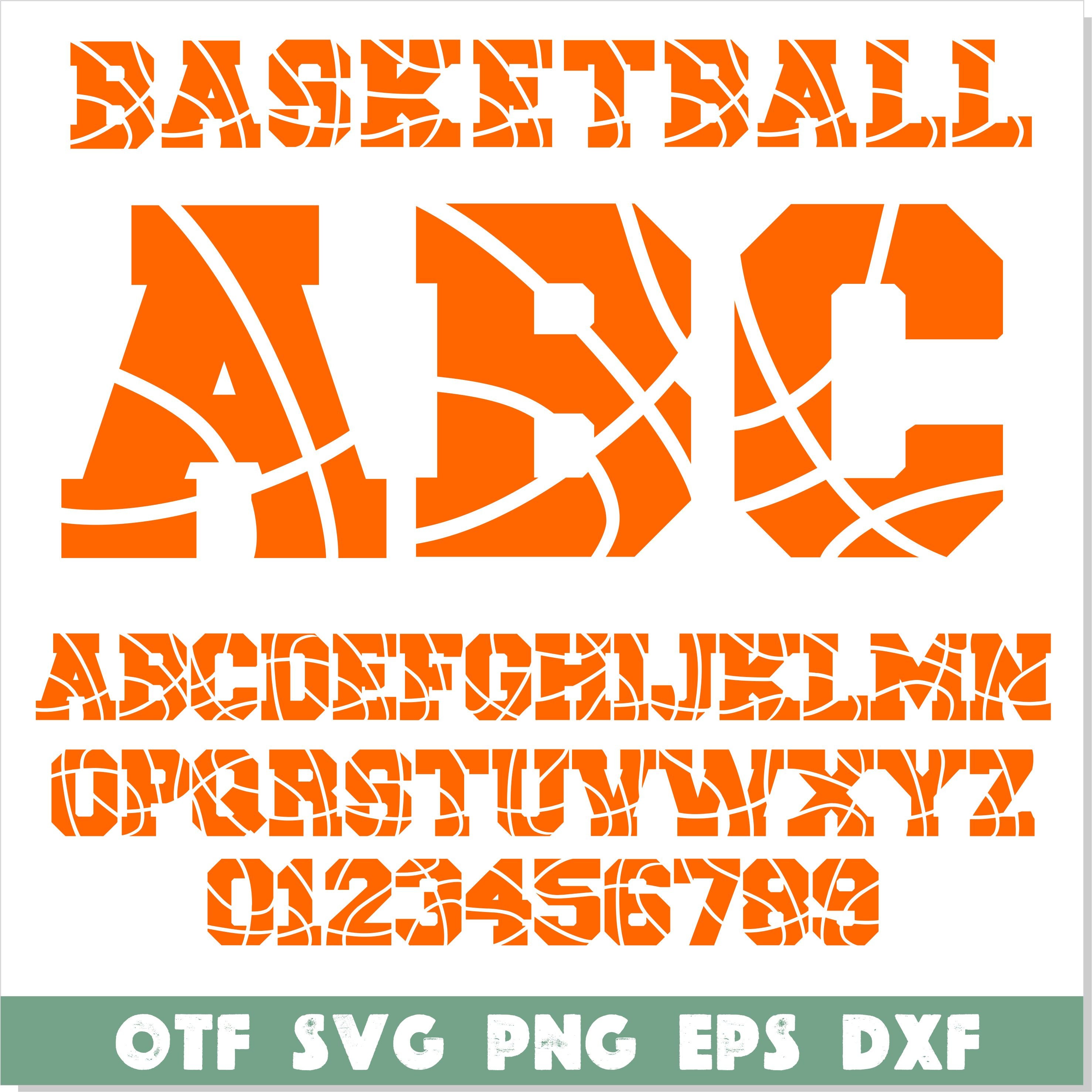 Basketball Font OTF Basketball Font Svg Sports Font - Etsy Australia