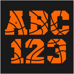 Basketball Font OTF, Basketball Font Svg, Sports Font, Basketball Svg ...