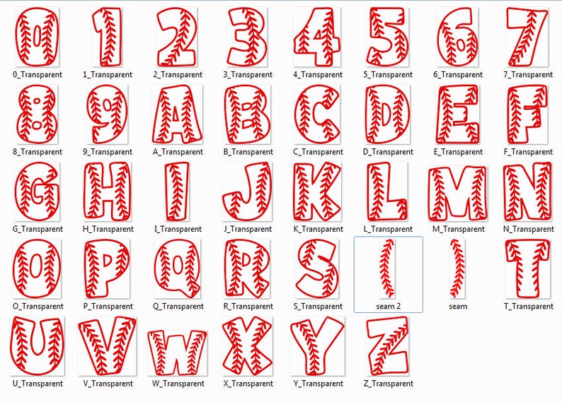 Baseball Font With Stitches TTF SVG PNG, Baseball Font Ttf, Baseball ...