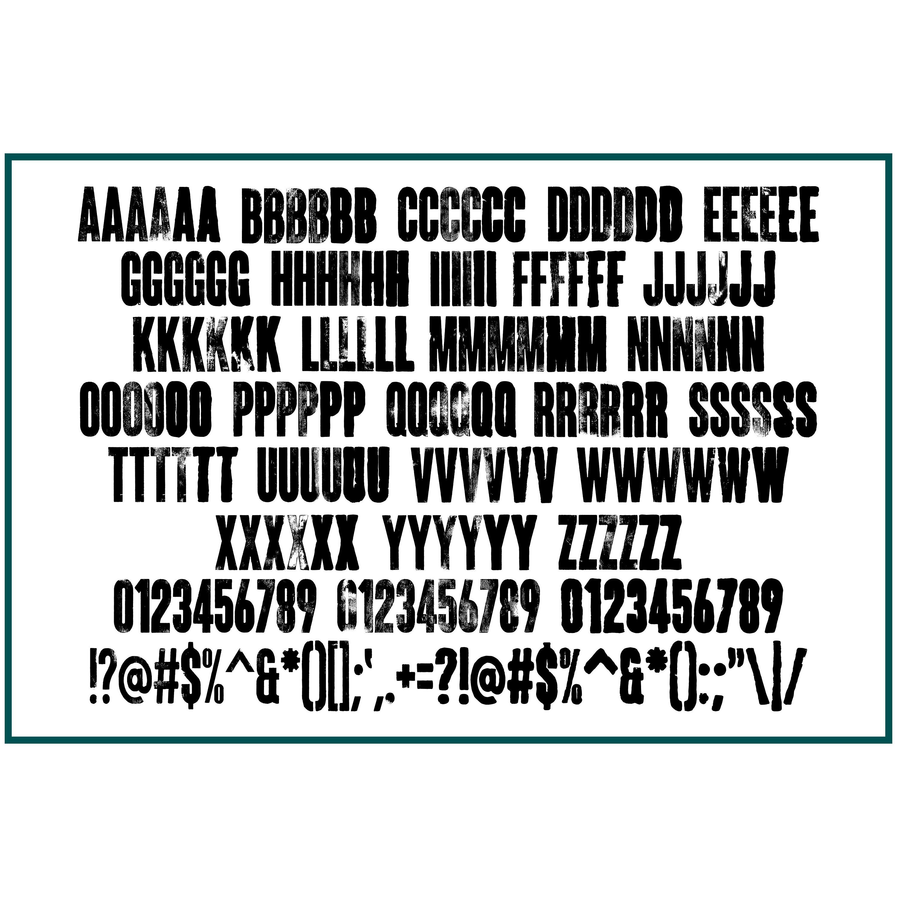 Gothic Letterpress Font Typewriter Font, Distressed Font, Vintage Font ...