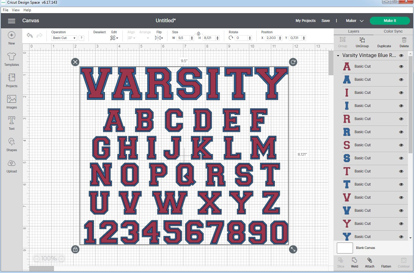 College Varsity Font TTF PNG SVG Blue Red Layered Varsity Sport College ...