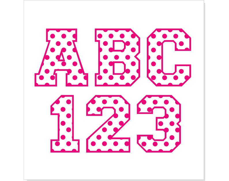 Polka Dot Font Otf, Polka Dot Font Svg Cricut, Polka Dot Font Png ...