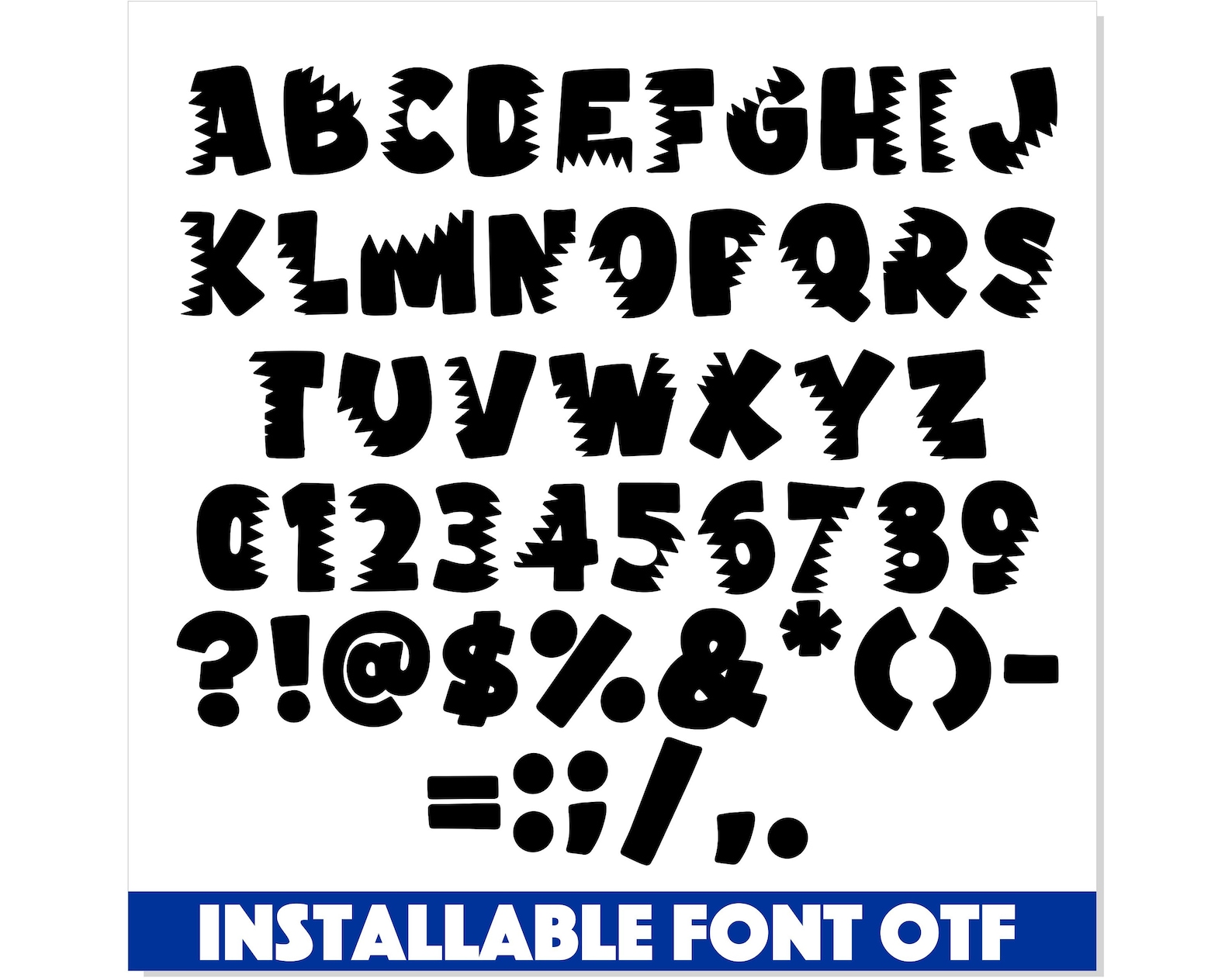 Shark Bite Font TTF SVG PNG, Shark Font Ttf, Shark Teeth Font, Shark ...