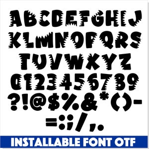 Shark Bite Font TTF SVG PNG, Shark Font Ttf, Shark Teeth Font, Shark ...