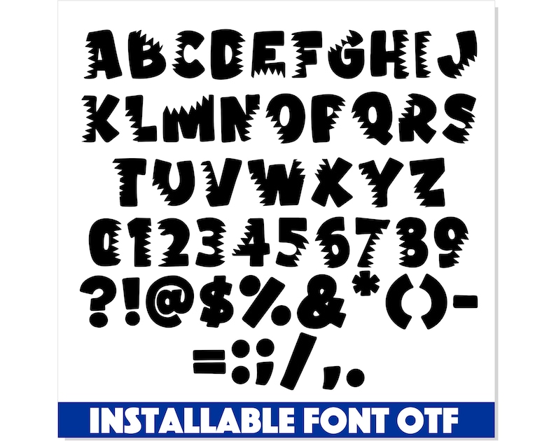 Shark Bite Font TTF SVG PNG, Shark Font Ttf, Shark Teeth Font, Shark ...