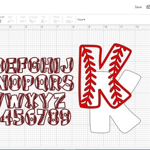 Baseball Font With Stitches TTF SVG PNG, Kids Sports Font, Baseball ...