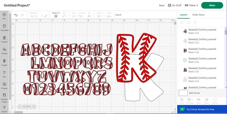 Baseball Font With Stitches TTF SVG PNG, Kids Sports Font, Baseball ...