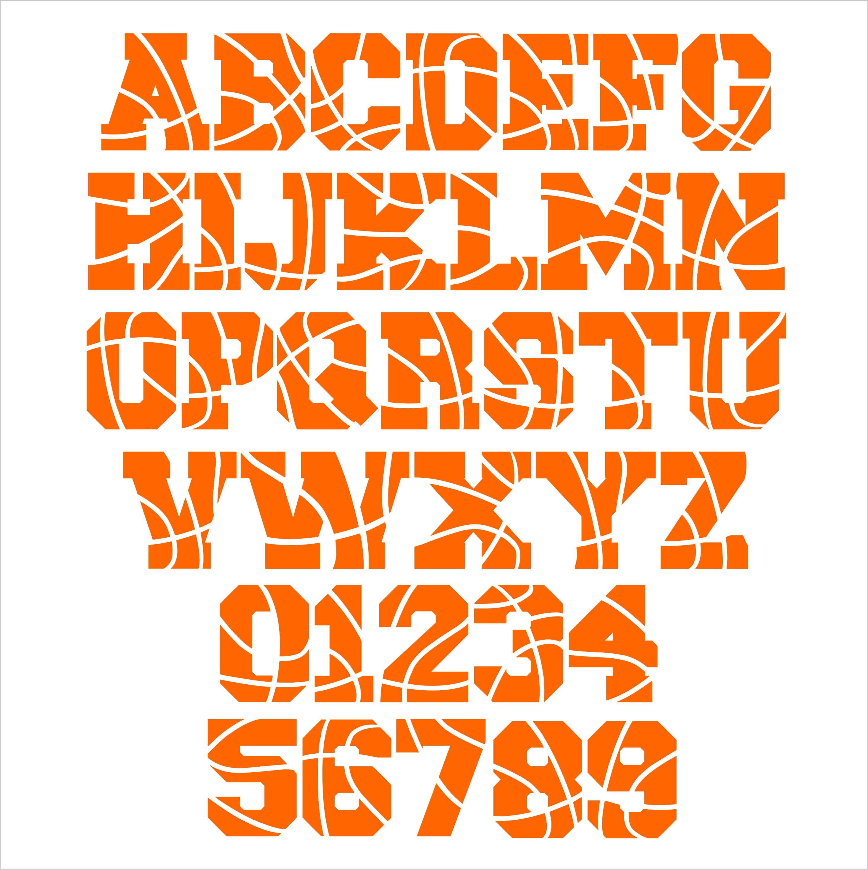 Basketball Font OTF Basketball Font Svg Sports Font - Etsy Australia