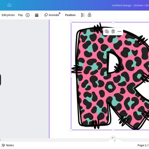 Doodle Leopard Alphabet Letters SVG PNG Canva Cricut, Doodle Font Png ...