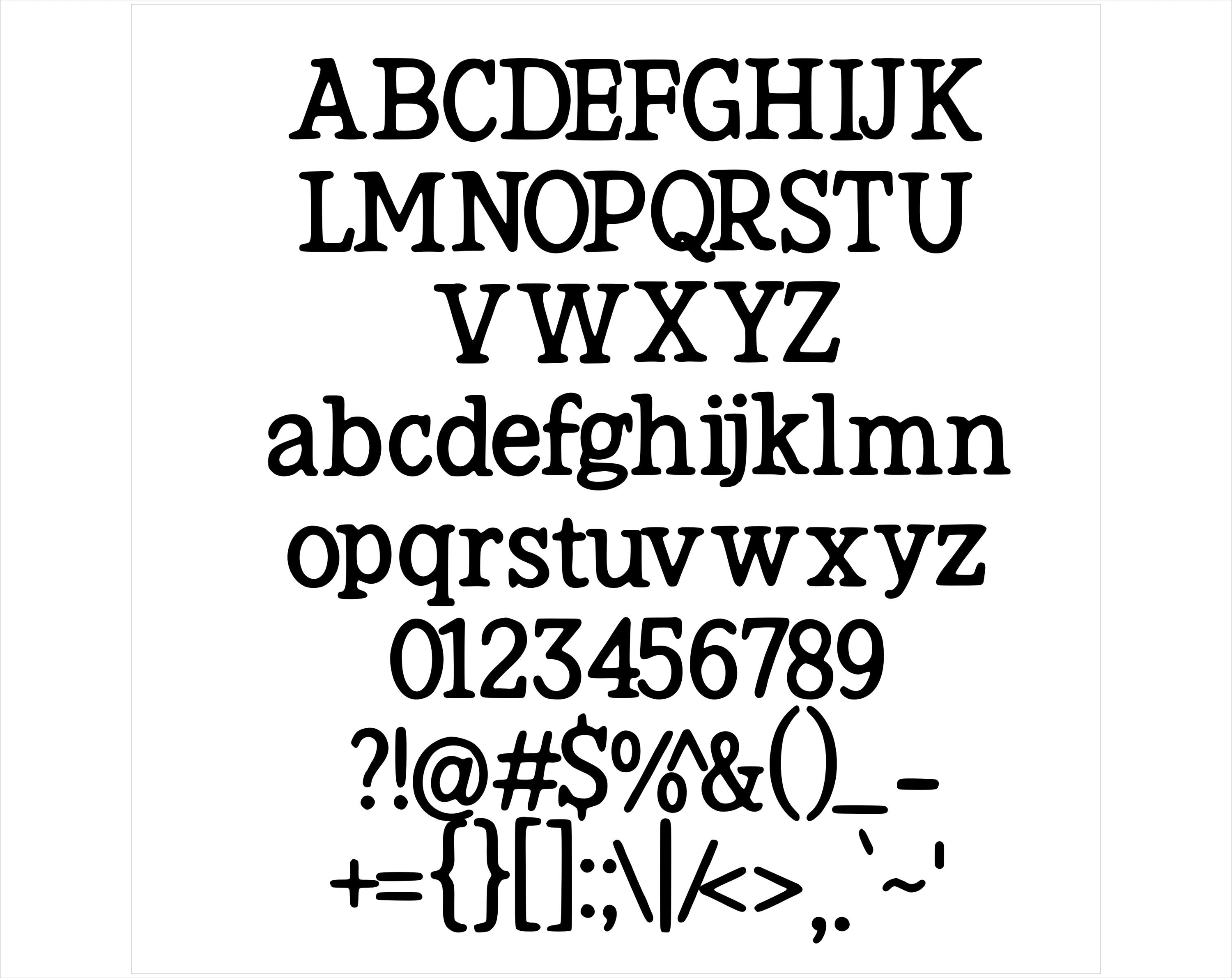 Vintage Typewriter Serif Font TTF - Retro Slab Monospaced SVG PNG (92 ...