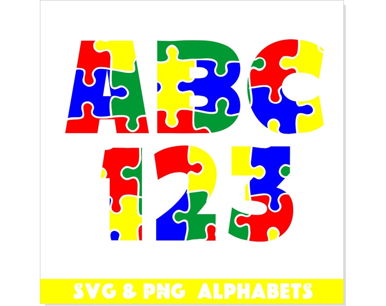 Puzzle Font SVG PNG, Puzzle Font OTF, Puzzle Letters Svg, Puzzle Svg ...