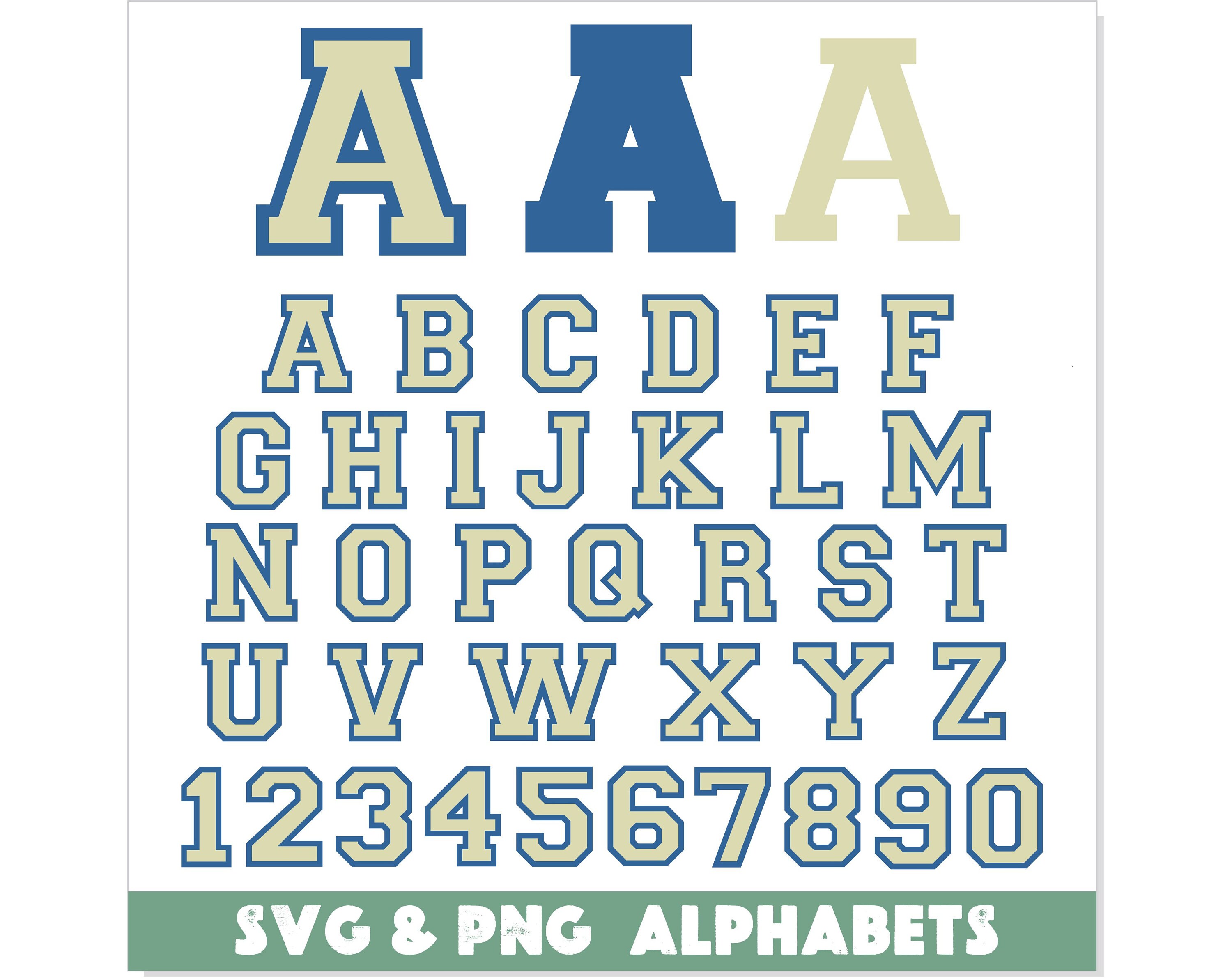 Vintage College Font TTF PNG SVG Layered Varsity Sport College Font Otf ...