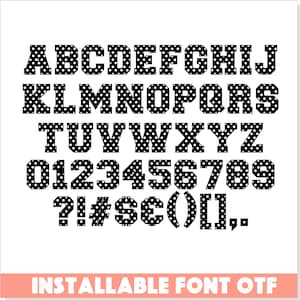 Polka Dot Font TTF, Polka Dot Font Svg Layered, Polka Dot Font Png ...