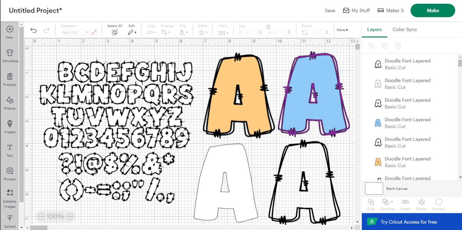 Doodle Font SVG TTF, Doodle Font Png, Doodle Letters Svg, Doodle ...