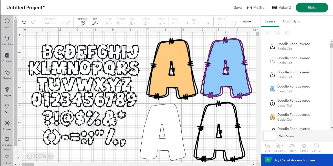 Doodle Font SVG TTF, Doodle Font Png, Doodle Letters Svg, Doodle ...