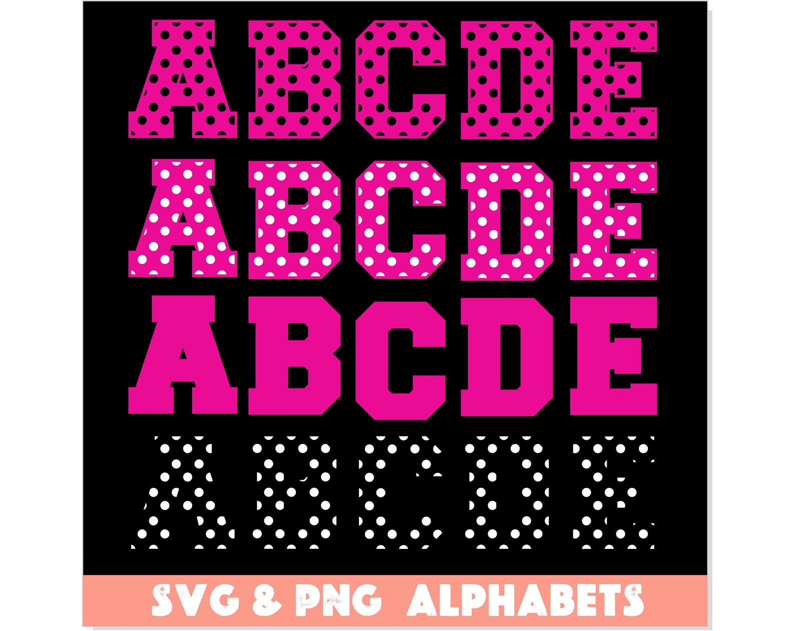 Polka Dot Font TTF, Polka Dot Font Svg Layered, Polka Dot Font Png ...