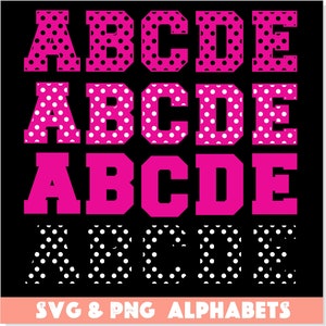 Polka Dot Font TTF, Polka Dot Font Svg Layered, Polka Dot Font Png ...