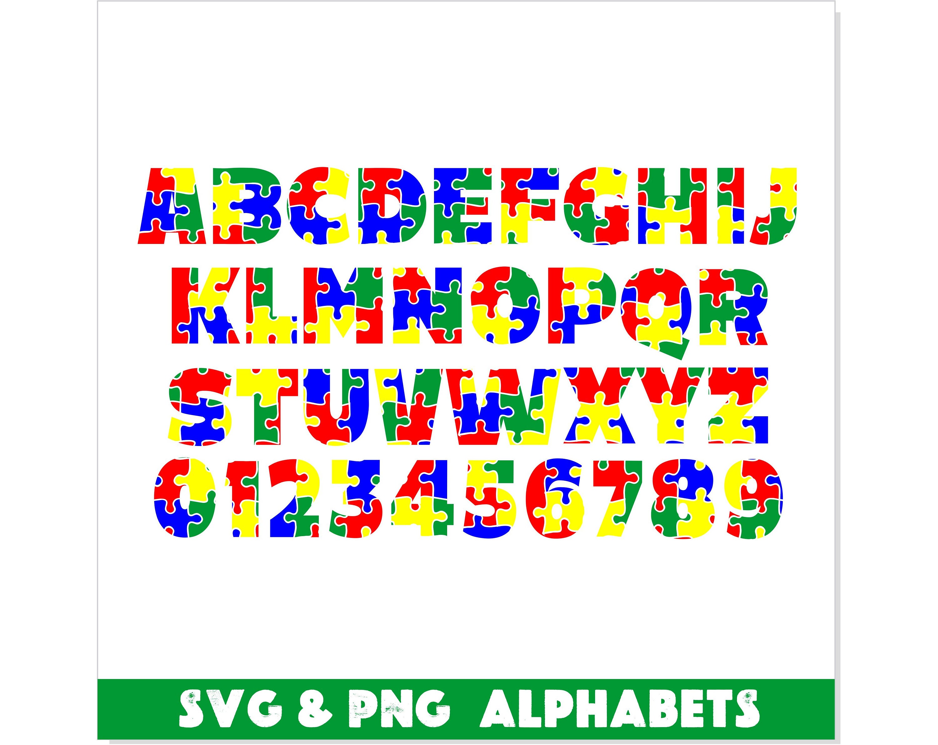 Puzzle Font SVG PNG, Puzzle Font OTF, Puzzle Letters Svg, Puzzle Svg ...