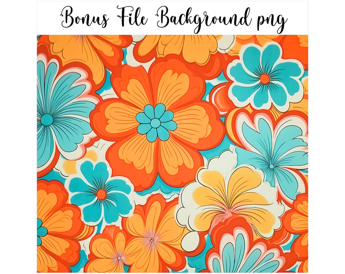 Doodle Letters Hippie Groovy Flowers Alphabet PNG, Doodle Flowers ...