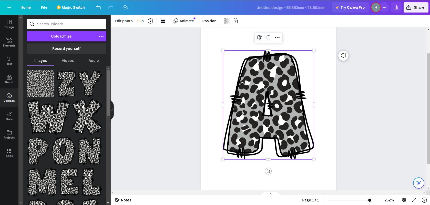 Leopard Doodle Alphabet Letters SVG PNG, Doodle Leopard Font Svg Png ...