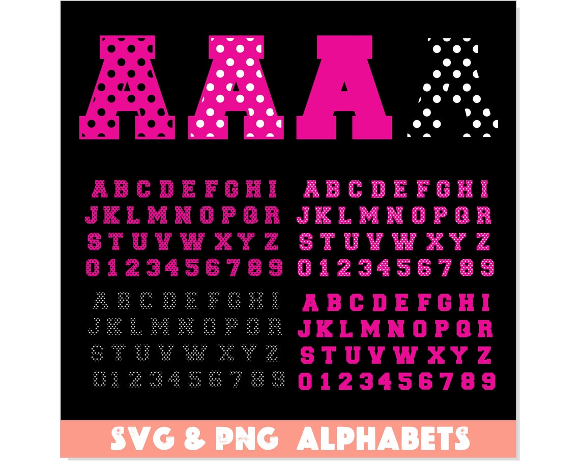 Polka Dot Font TTF, Polka Dot Font Svg Layered, Polka Dot Font Png ...