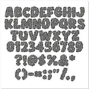 Leopard Doodle Alphabet Letters SVG PNG, Doodle Leopard Font Svg Png ...