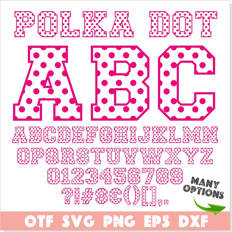 Dot Font - Etsy