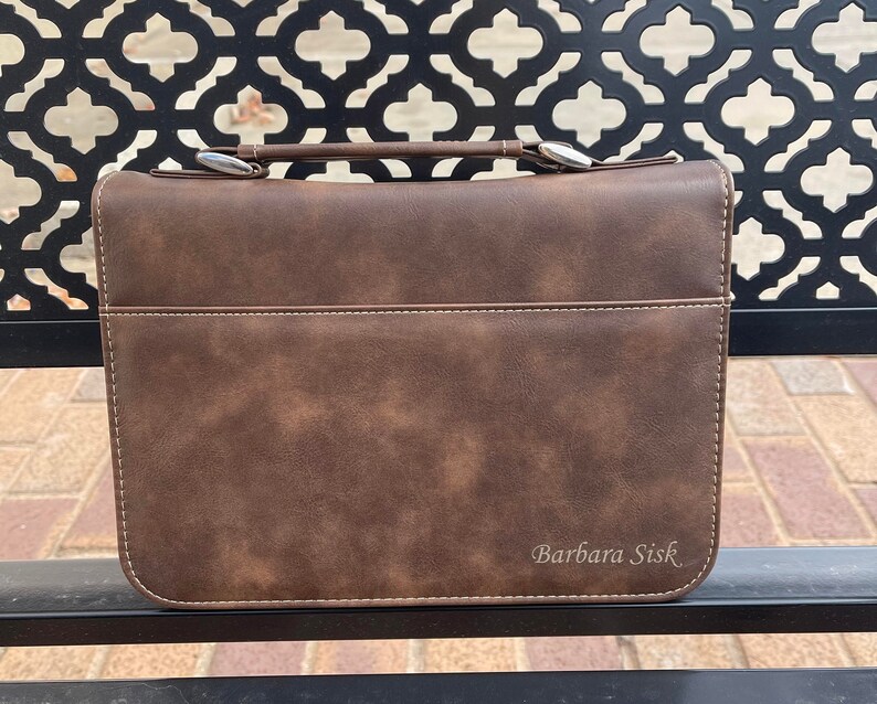Engravable Leatherette Bible/book Cover - Etsy