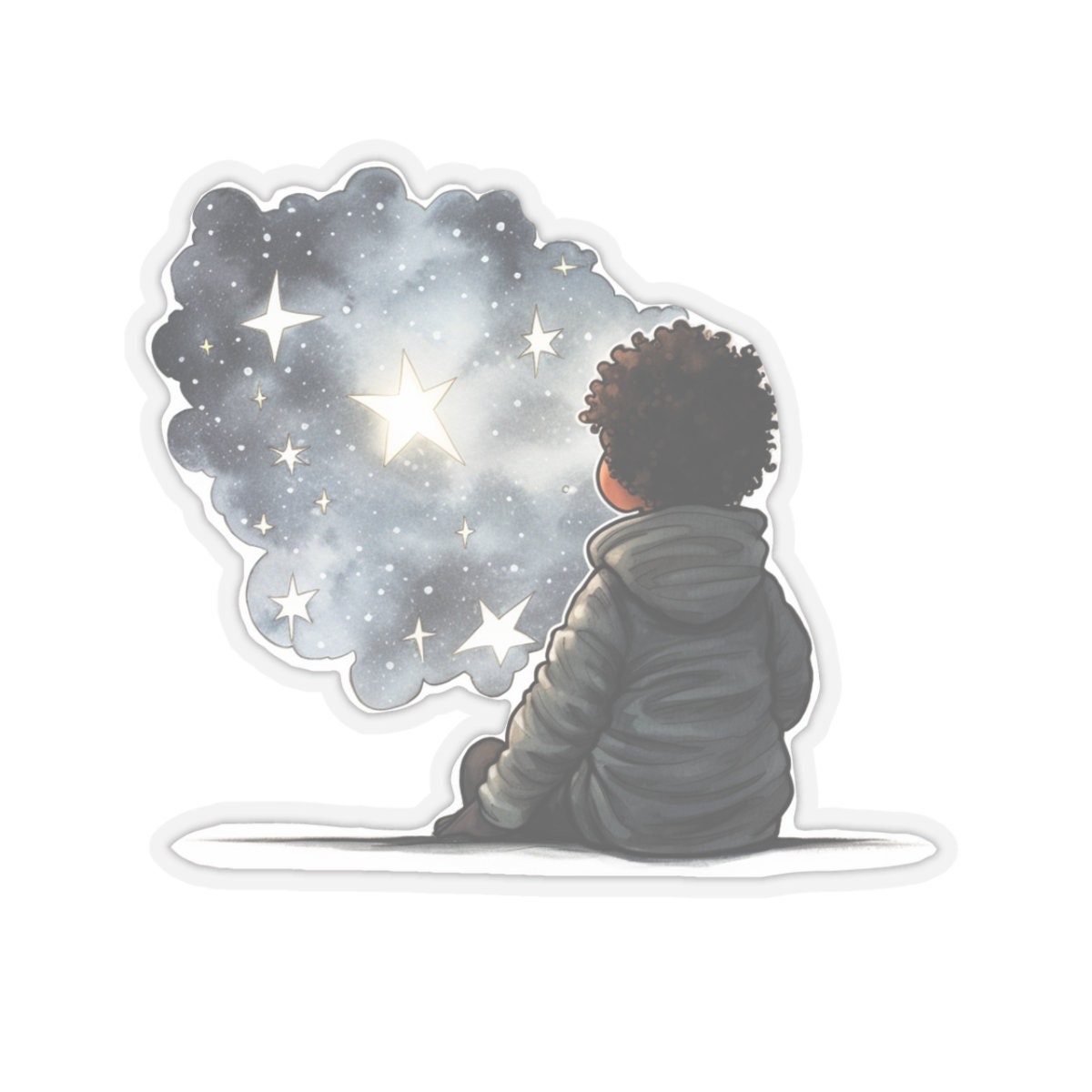 Black Boy Joy Vinyl Sticker , Inspirational Stickers Black Art, Black ...