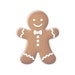 Gingerbread Man Christmas Sticker Holiday Decorating L Christmas ...