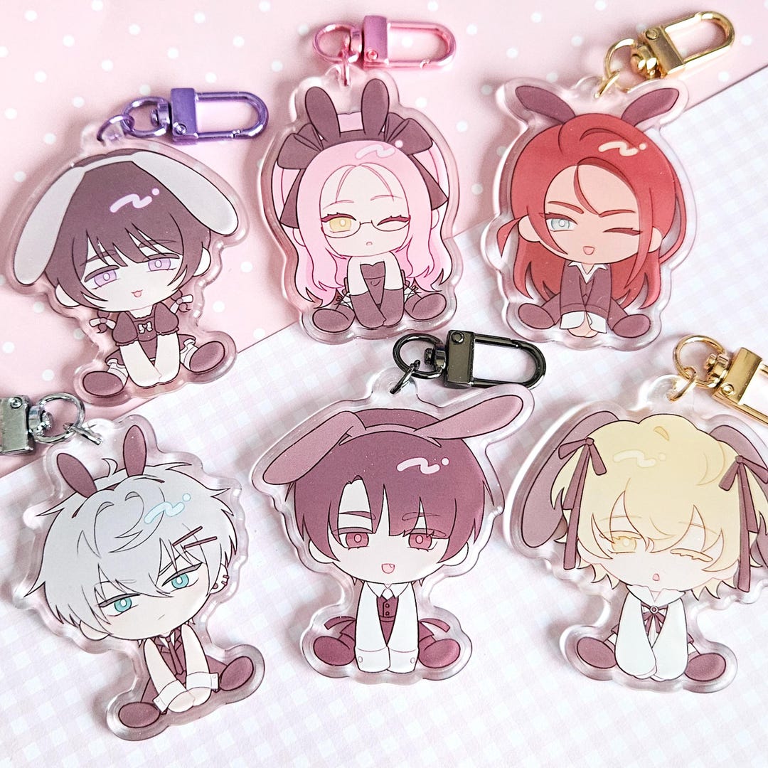 Alien Stage Bunny Keychains - Etsy