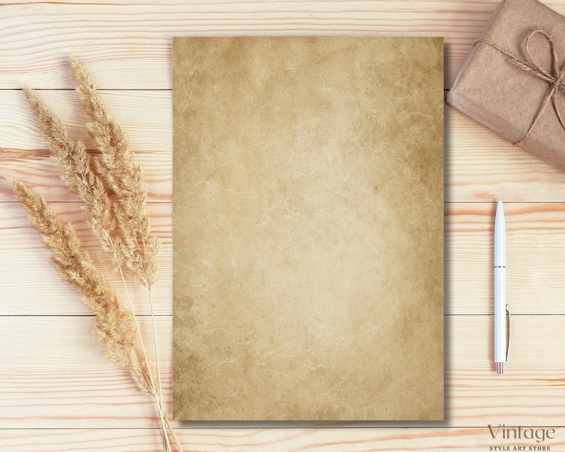 Vintage Lined Paper Blank Paper and Graph Paper, 18 Grunge Paper ...