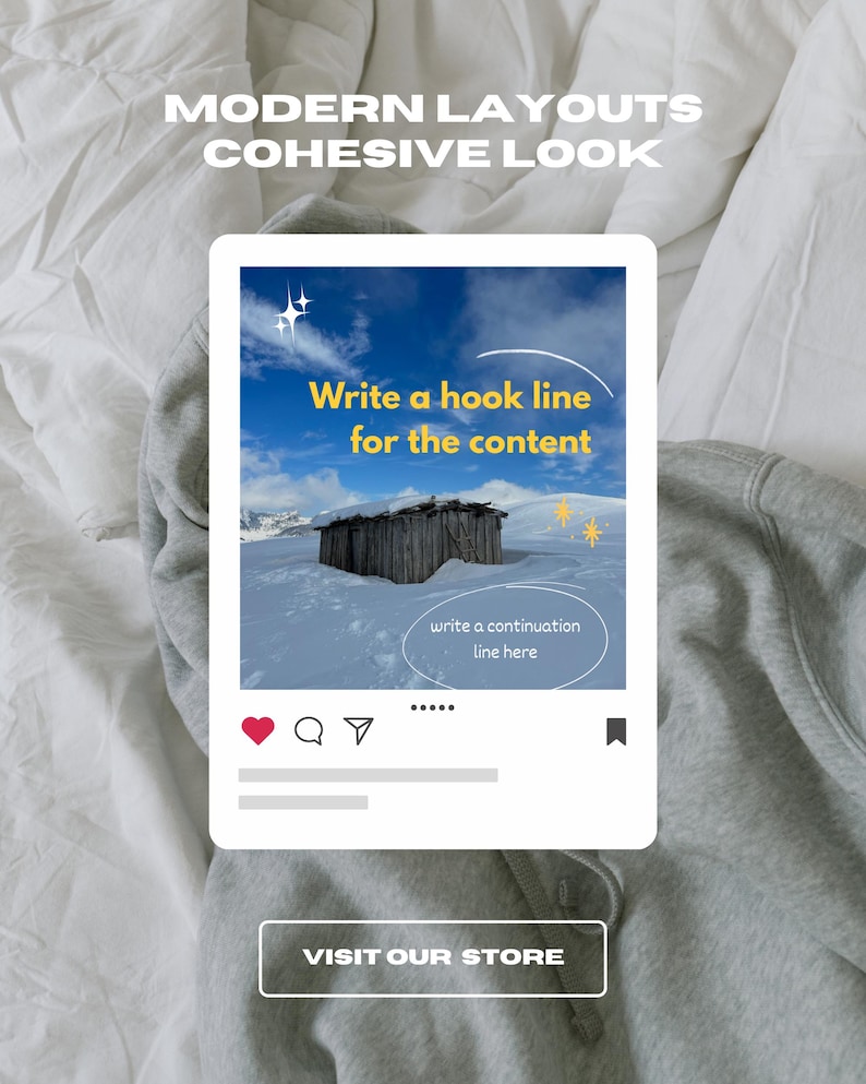 Content Creator (scribble Style) Instagram Canva Templates | Scrapbook ...