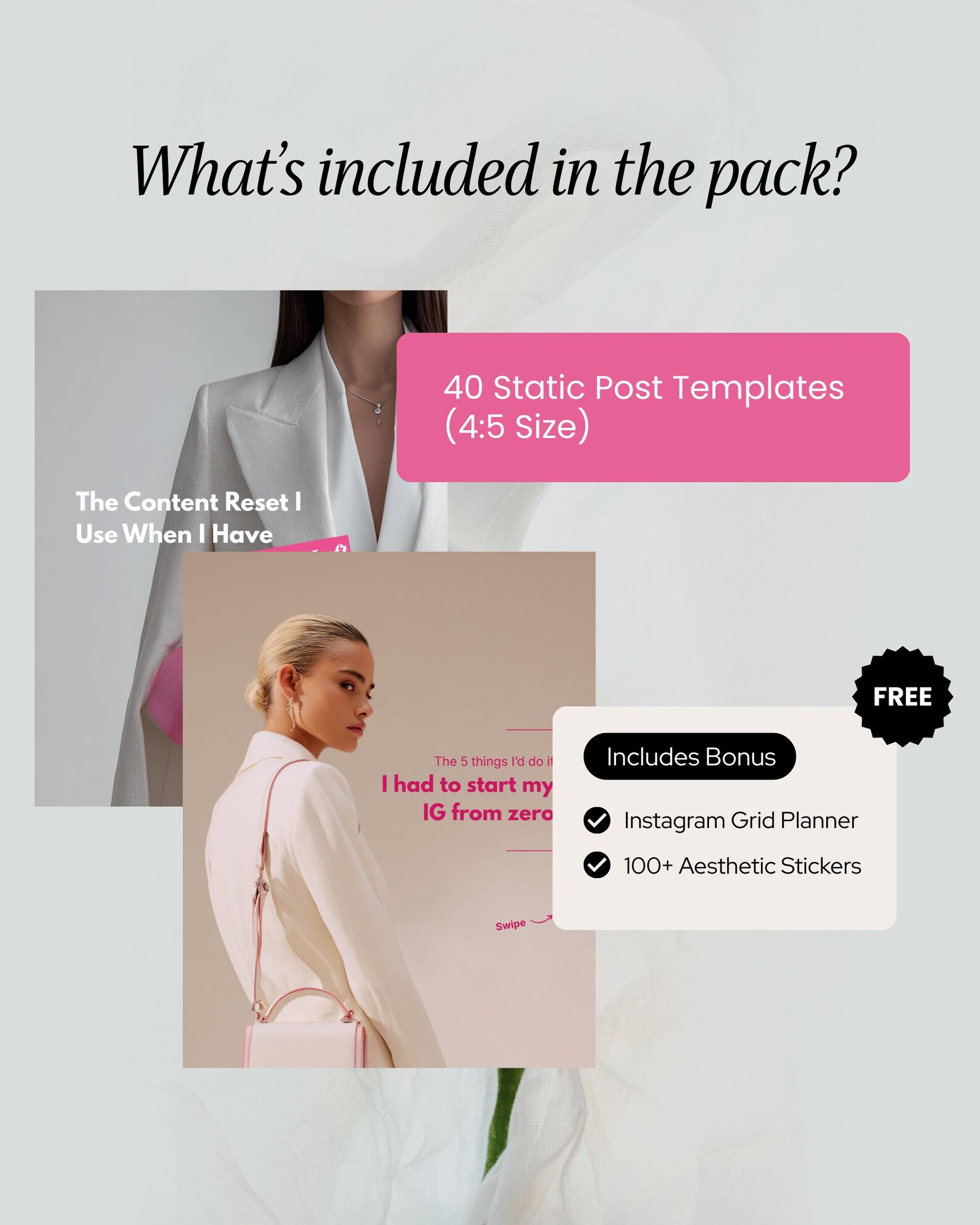 Pink Social Media Manager Canva Template Instagram for SMM, Content ...