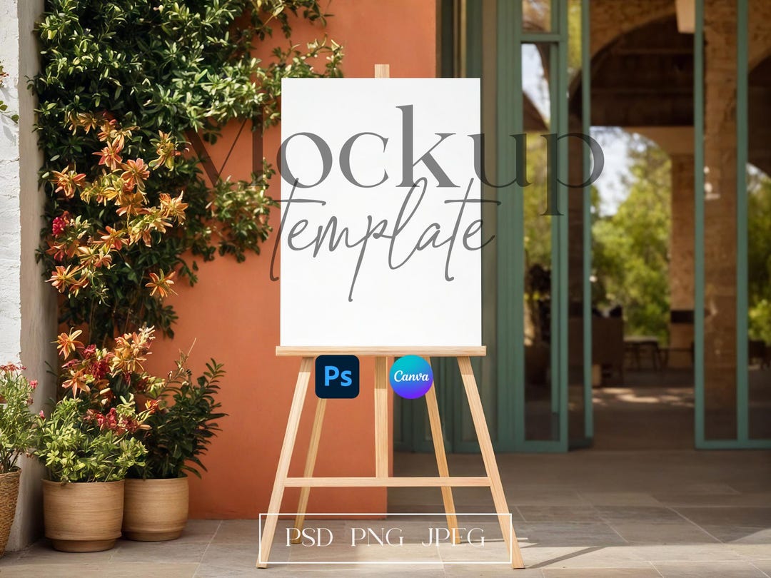 Garden Sign Mockup, Outdoor Sign Mockup, Vertical Sign Mockup, Welcome ...