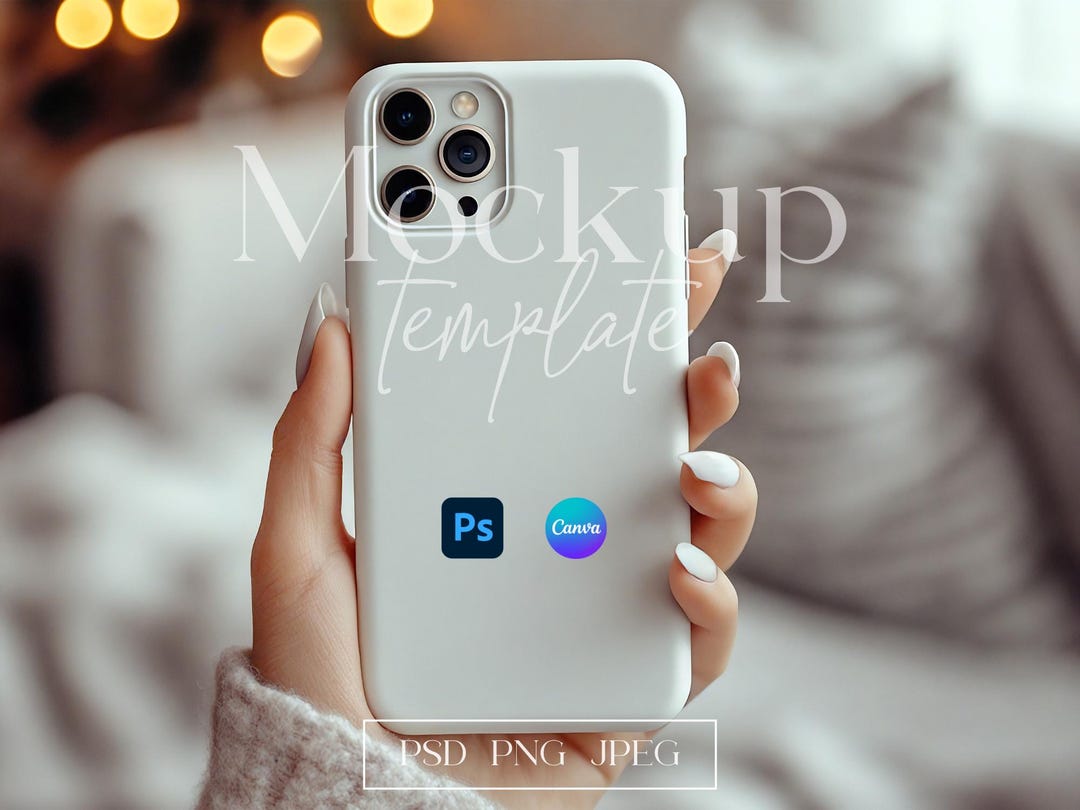 IPhone Case Mockup, Mobile Case Mockup, Cozy Tough Case Mockup, Phone ...