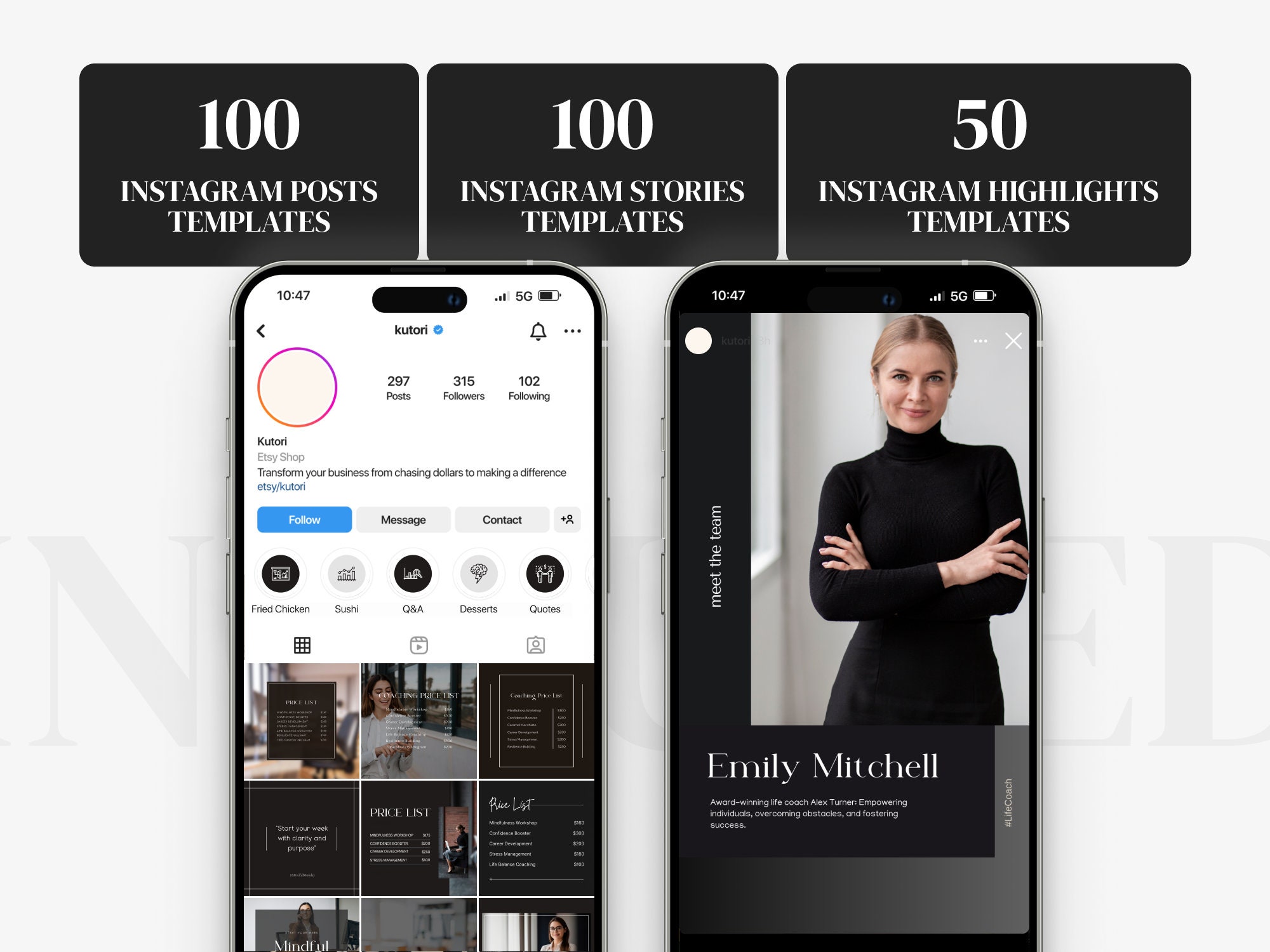 Coaching Instagram Template for Canva Blogger Template IG Story and ...