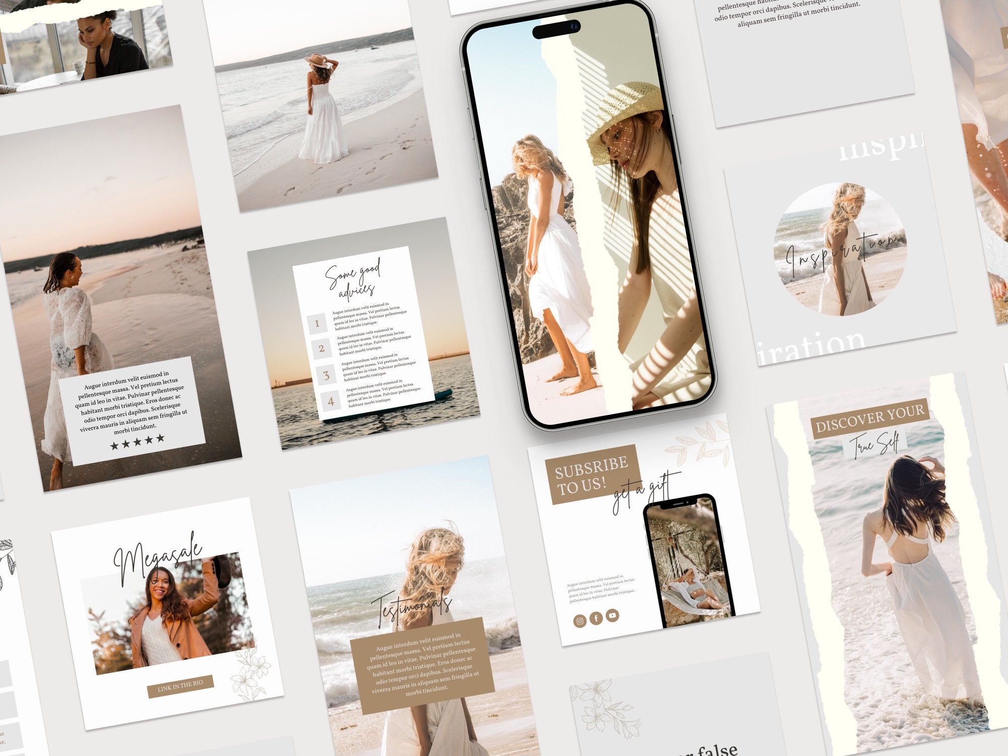 Minimalist Instagram Templates Engagement Booster Canva Template Social ...