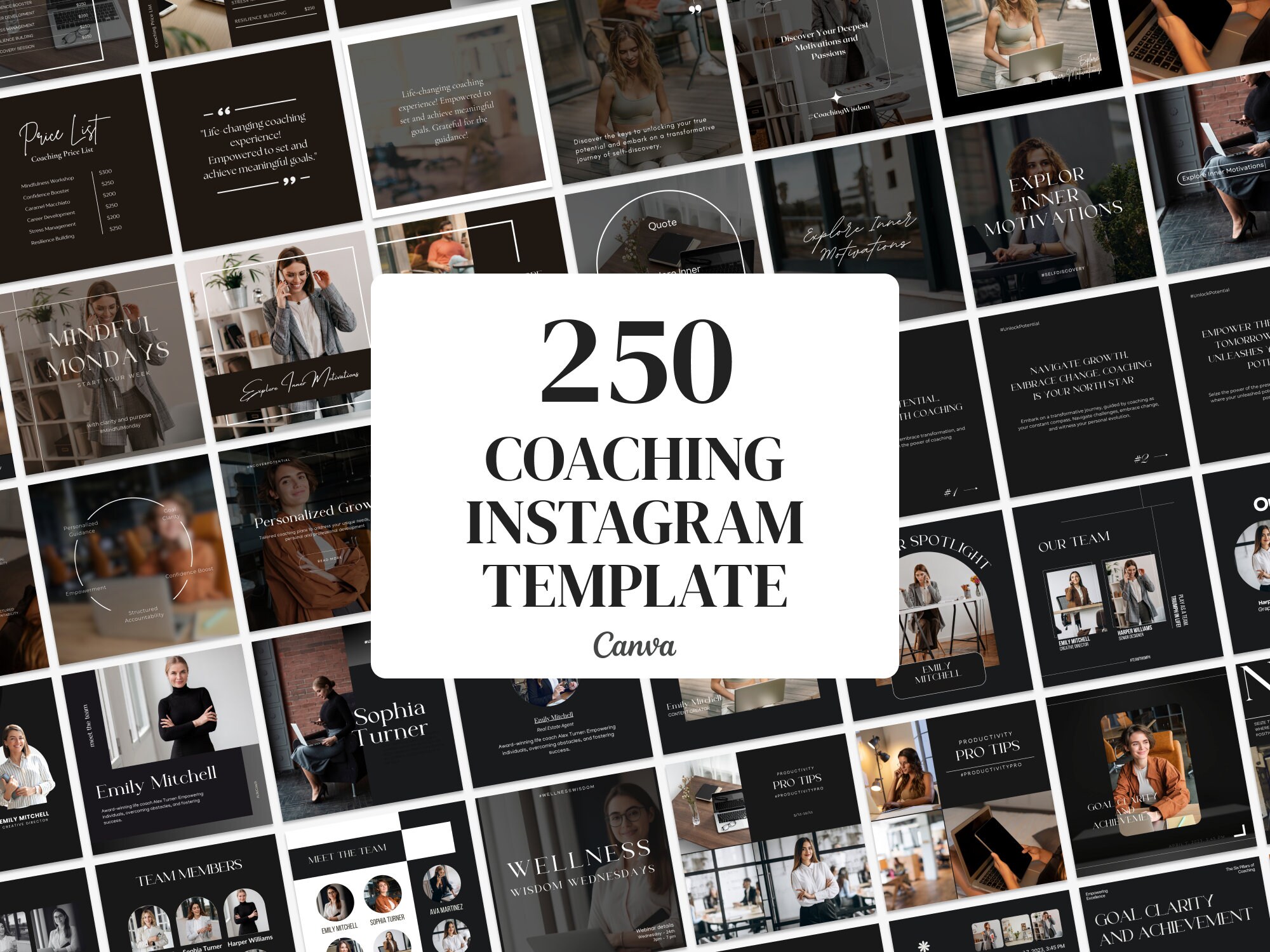 Coaching Instagram Template for Canva Blogger Template IG Story and ...