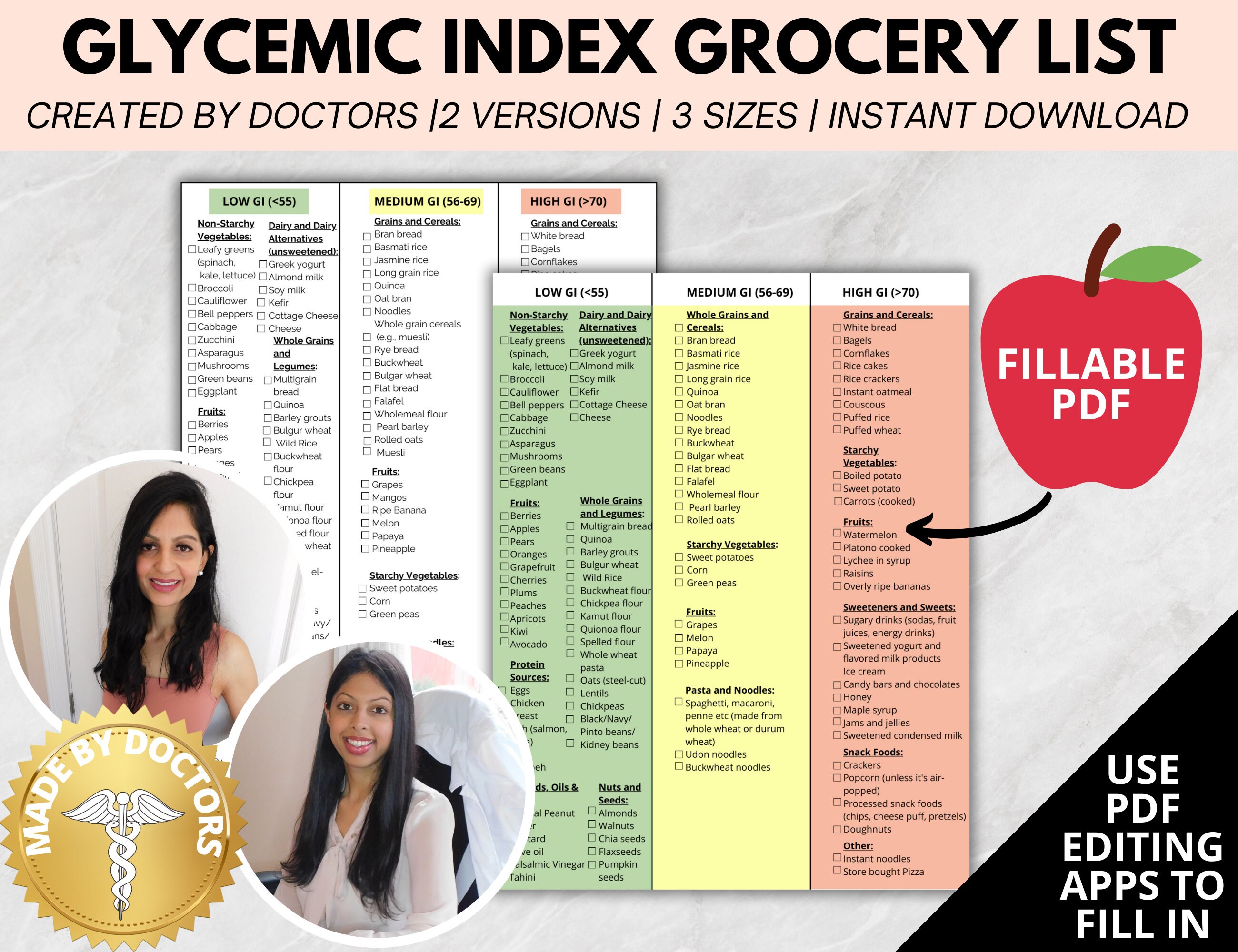 Doctor Made Glycemic Index Food List, Glycemic Index Foods, Glycemic ...