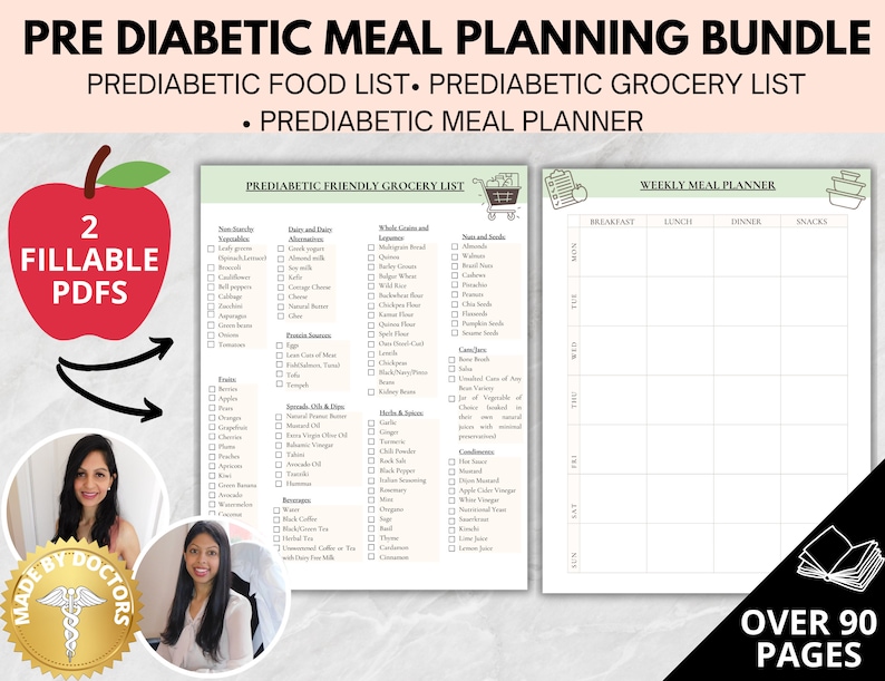Doctor Made Prediabetic Meal Plan for Pre Diabetes Diet, Pre Diabetic ...