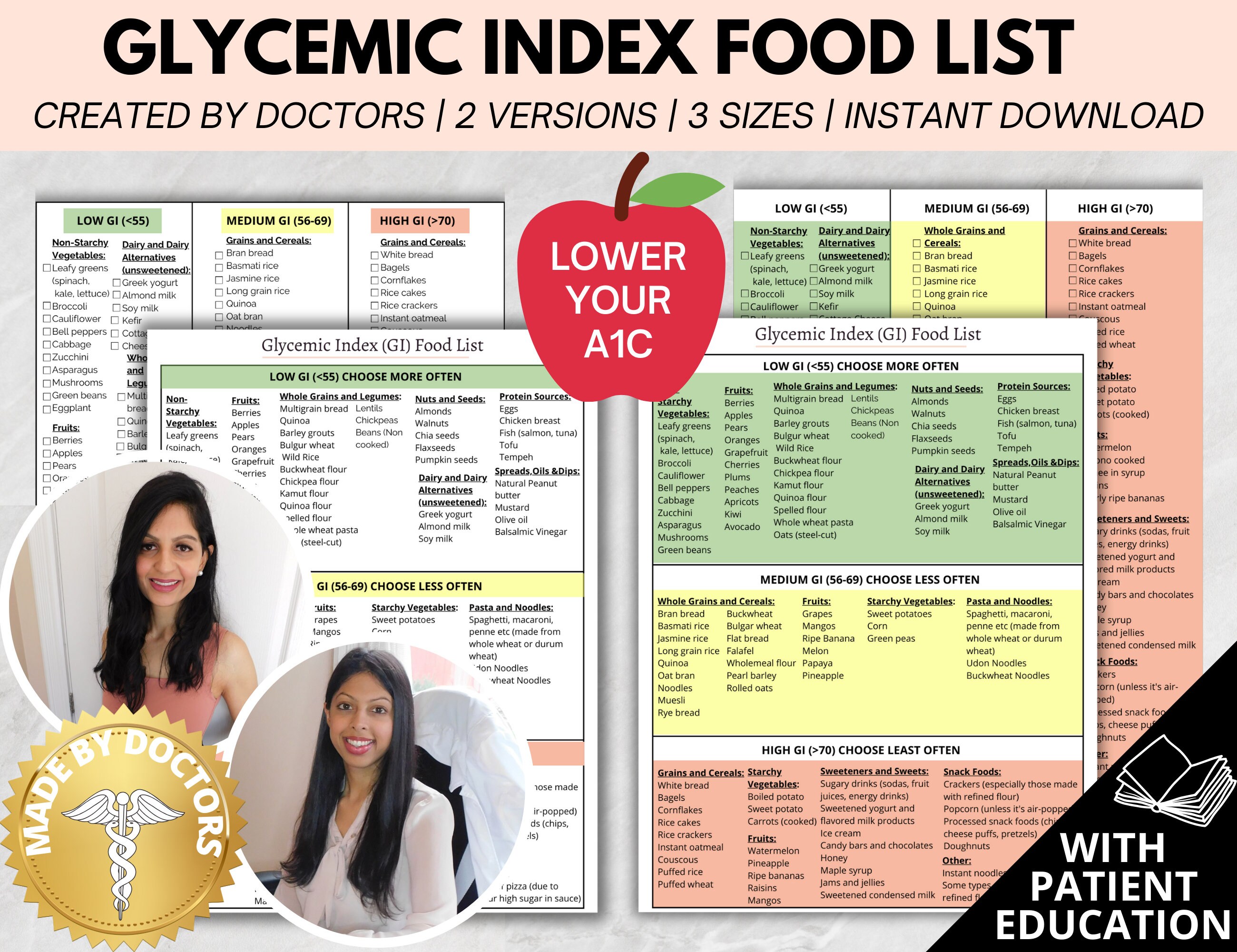 Doctor Made Glycemic Index Food List, Glycemic Index Foods, Glycemic ...