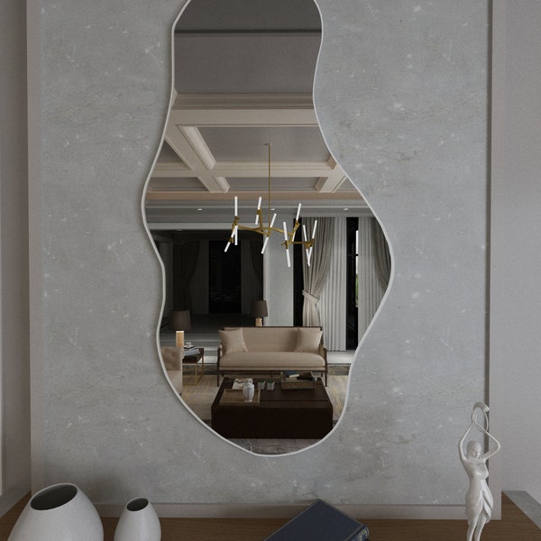 Frameless Irregular Mirror - Etsy