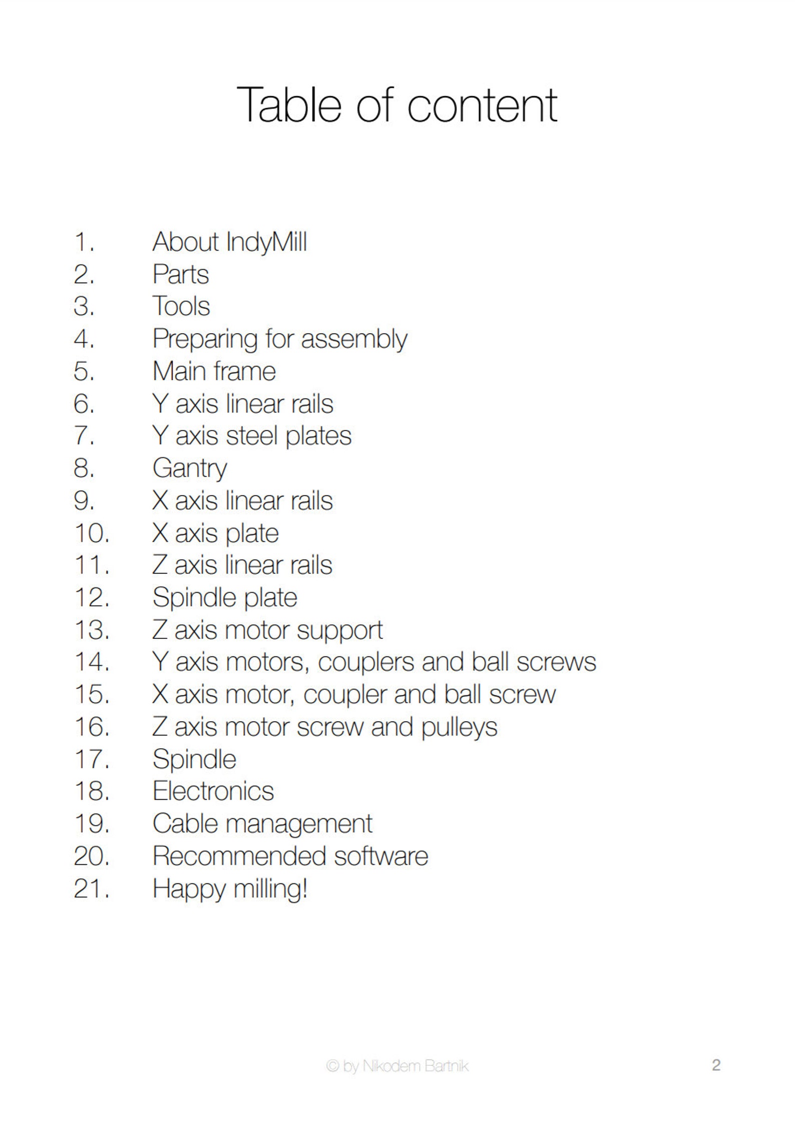 Indymill Build Instruction DIY CNC Machine - Etsy