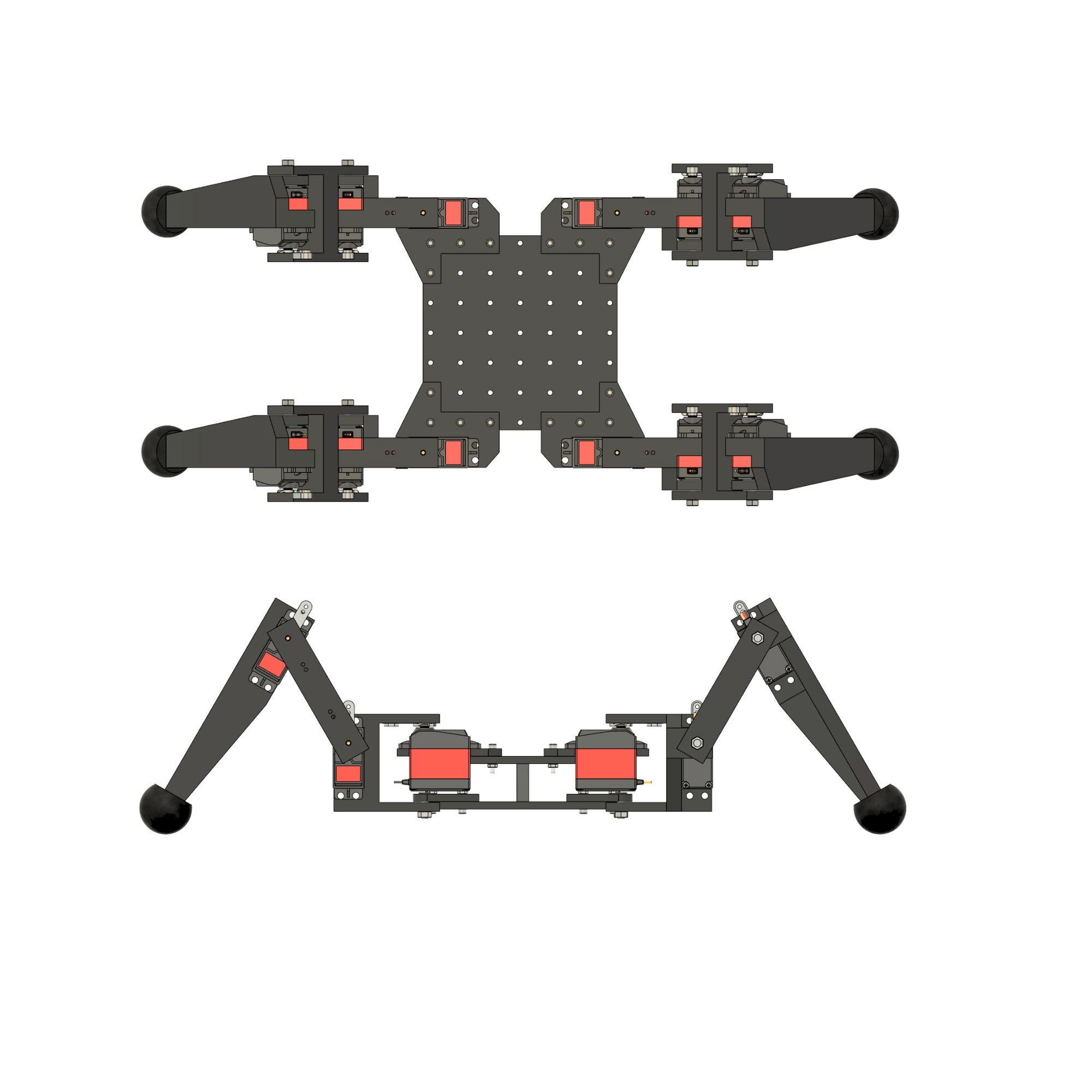 3d-printable 4-legged Spider Robot | Spdrbot Digital Download | Build ...