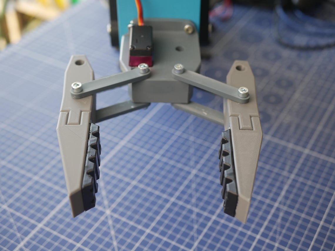 3D Printable Robot Gripper With DS3225 Servo - Modular Adjustable ...