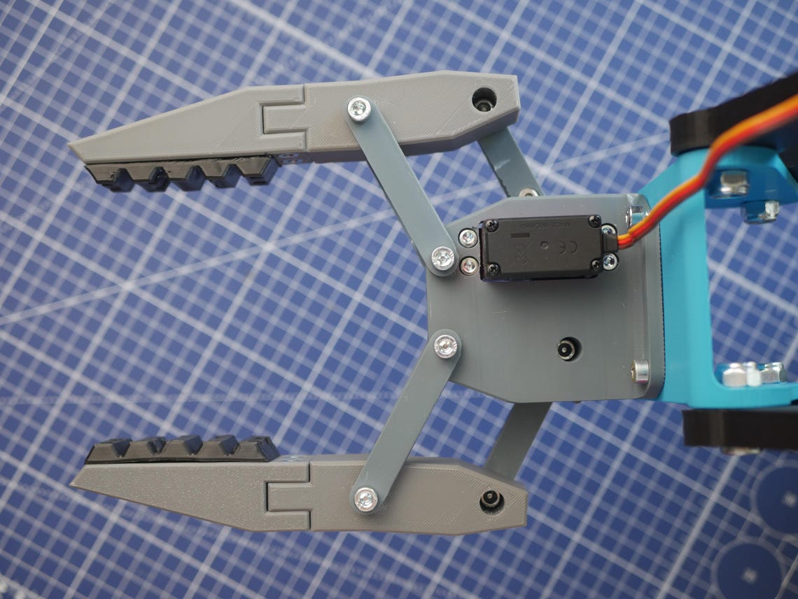 3D Printable Robot Gripper With DS3225 Servo - Modular Adjustable ...
