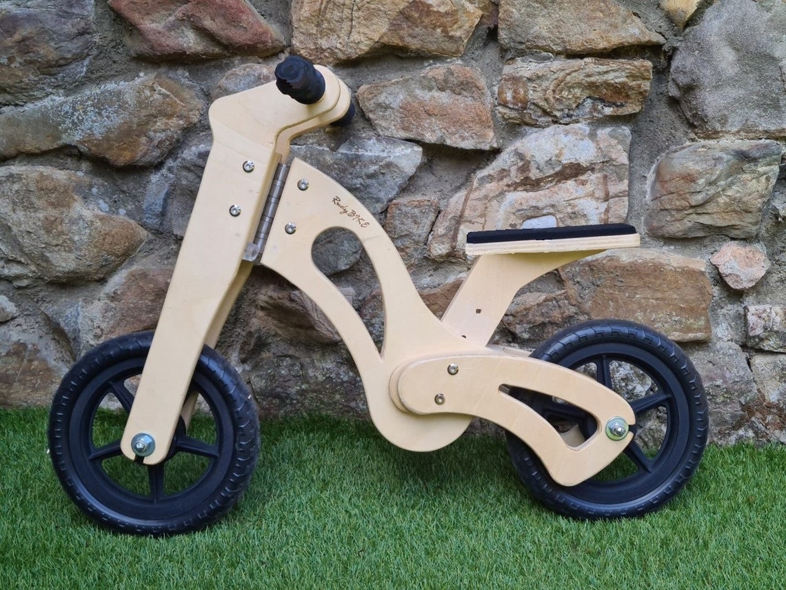 Wooden Balance Bike Plans (PDF for Printing. Extra: DWG File for CNC ...