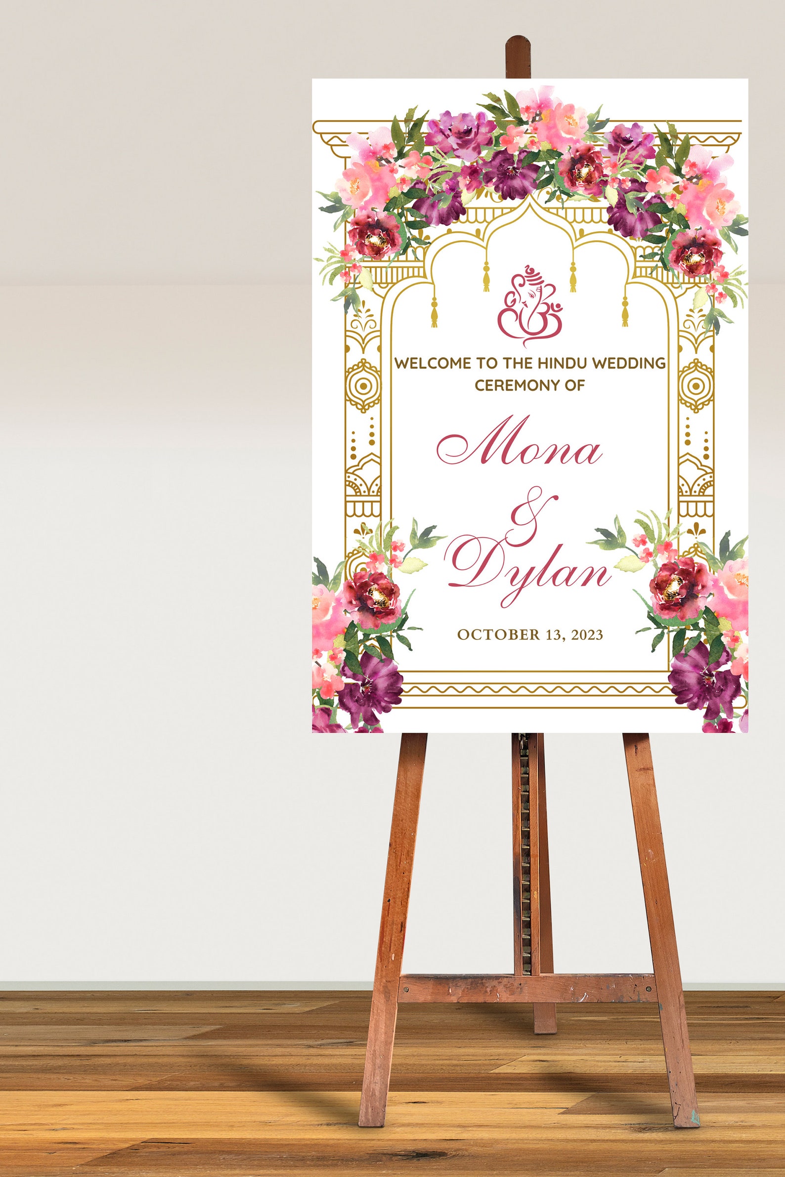 Indian Welcome Sign, Desi Welcome Sign, Wedding Sign, Hindu Wedding ...